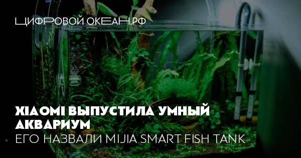 Xiaomi выпустила умный аквариум. Его назвали Mijia Smart Fish Tank